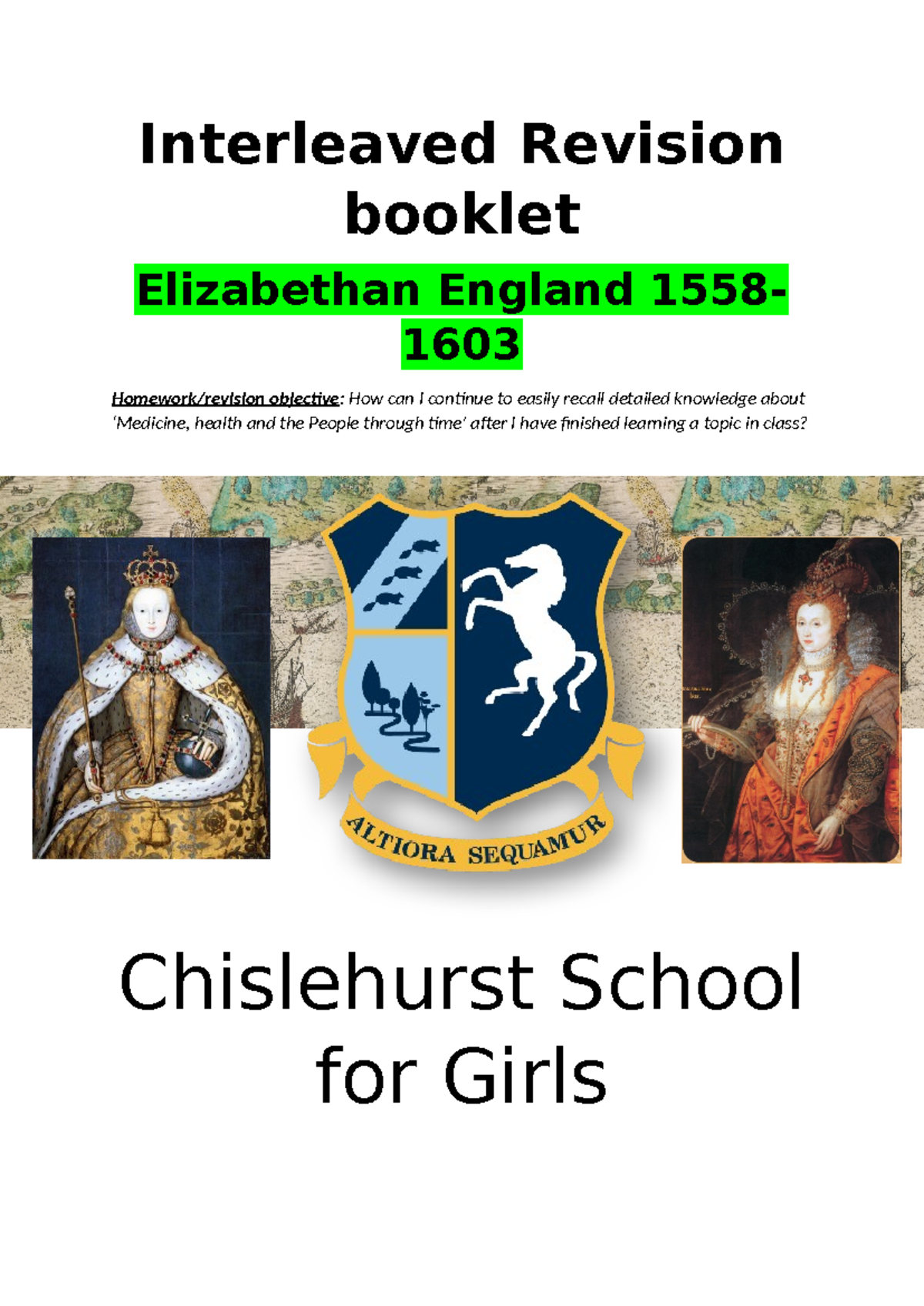 Elizabethan England - homework and interleved revision task booklet ...
