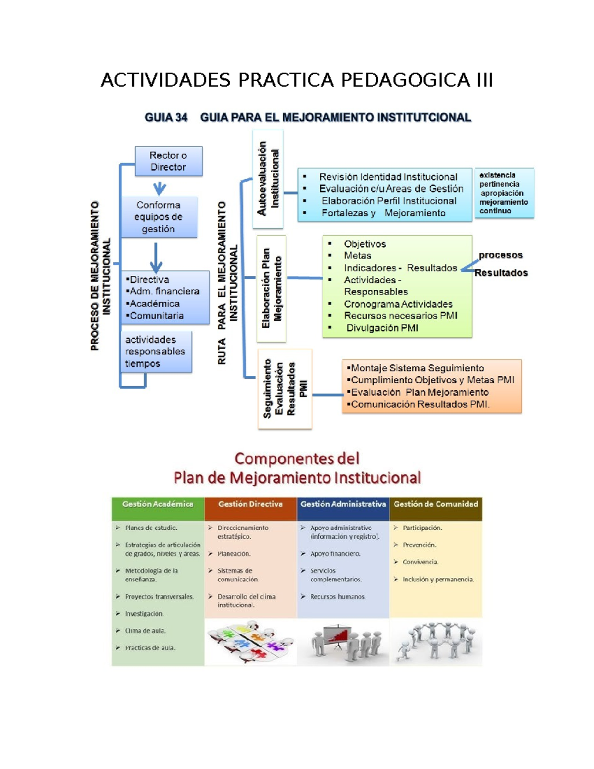 Actividades Practica Pedagogica III - Practica Profesional ...
