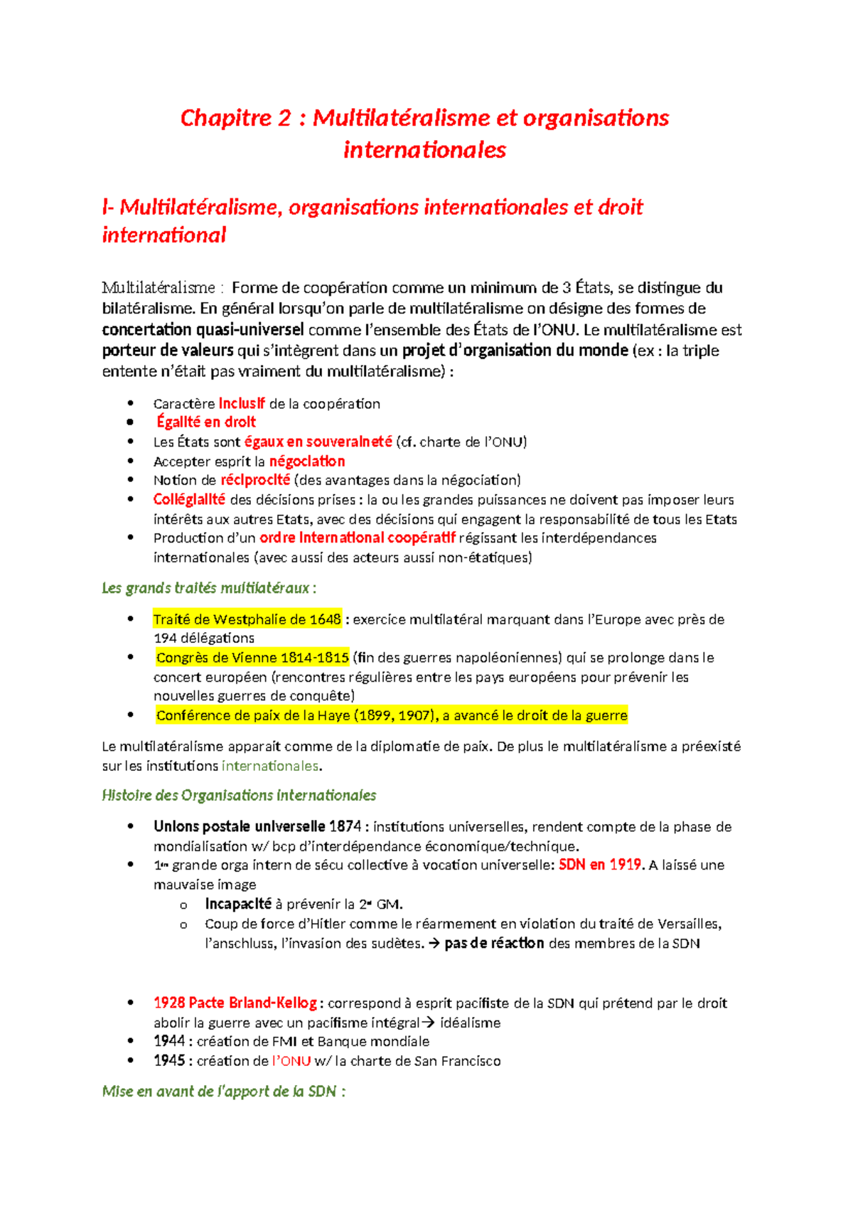 CF3 - ;;;ez ckrnegepoéjfgnvoiobv clvpir"znkscl;" - Chapitre 2 : Multilatéralisme et ...