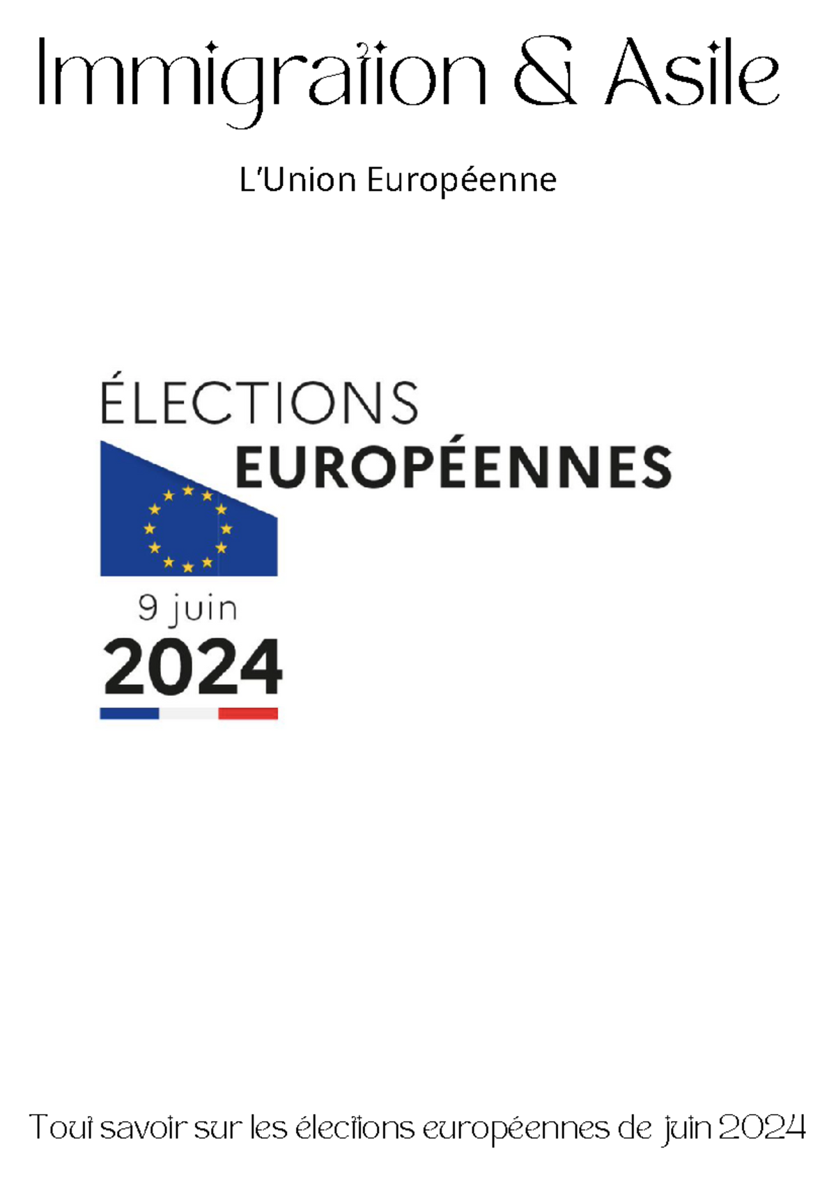 Dossier EMC Ribeiro Ema - Immigration & Asile L’Union Européenne Tout ...