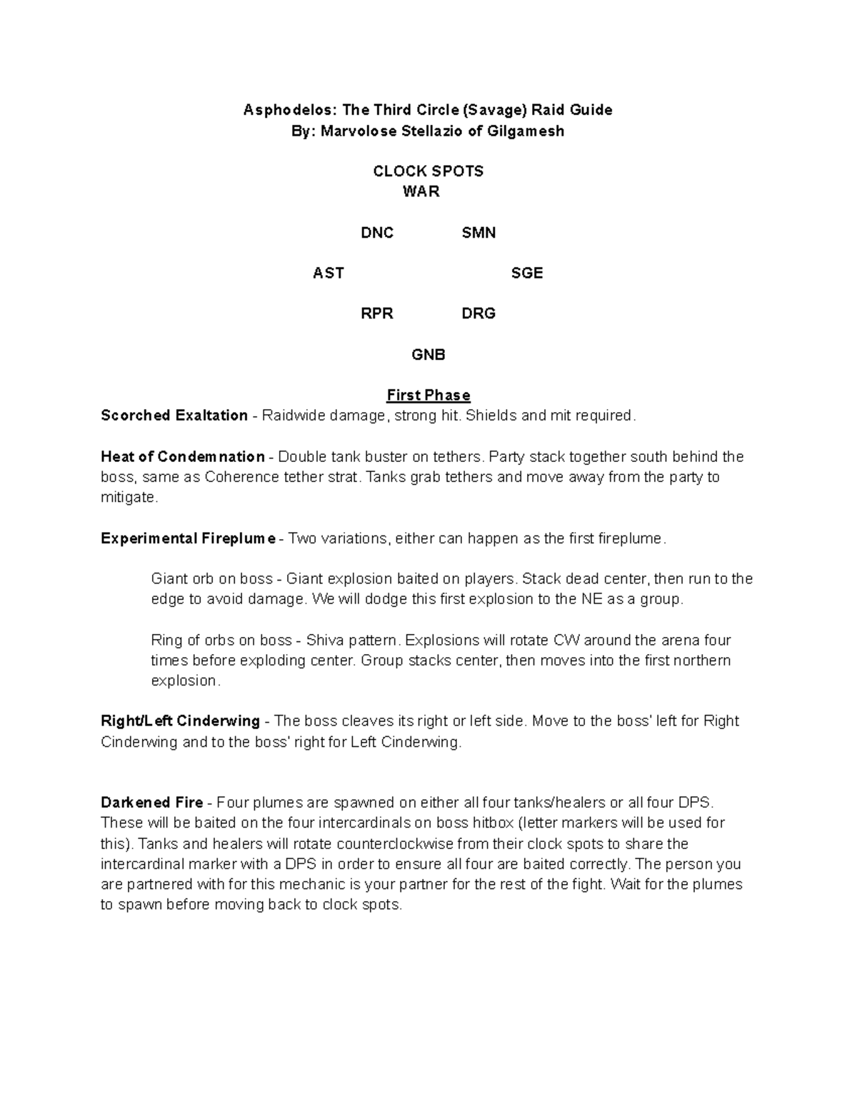P3S Guide - Asphodelos: The Third Circle (Savage) Raid Guide By ...