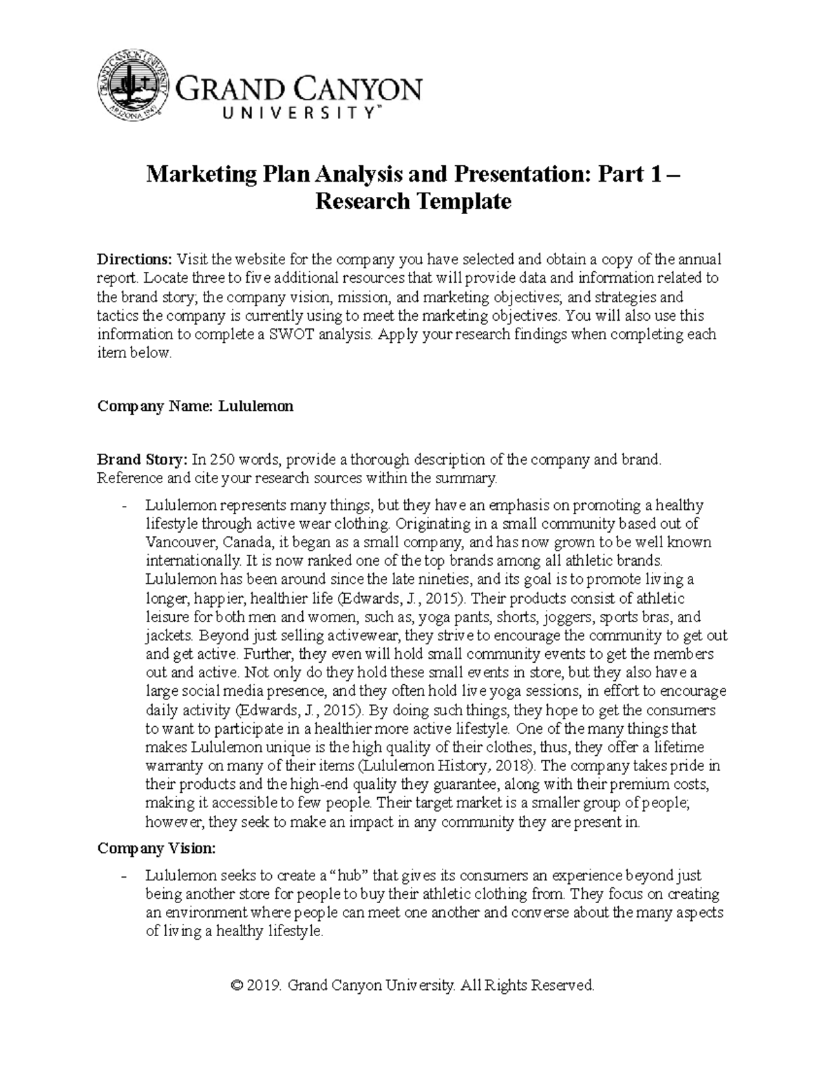 MKT 315 PART 1- ABT - part one of assignment - Marketing Plan Analysis ...