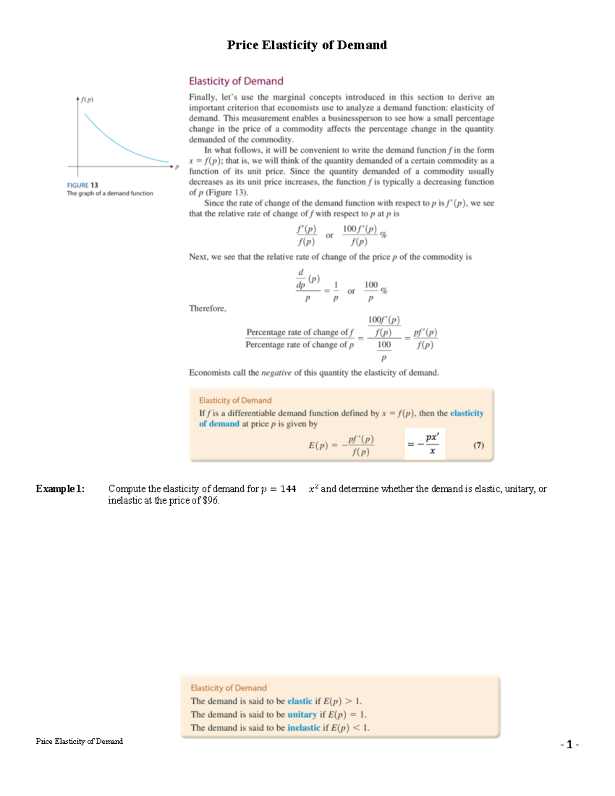 How To Determine The Price Elasticity Of Demand Dummies
