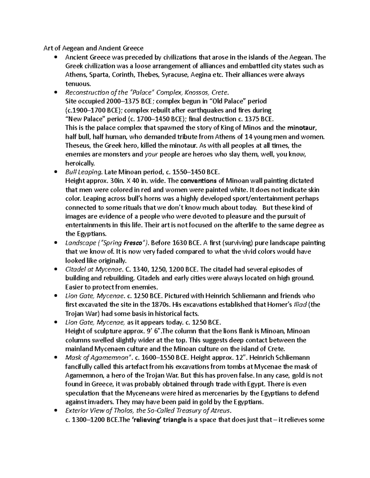 Chapter 2Art of Aegean and Ancient Greece - Art of Aegean and Ancient ...