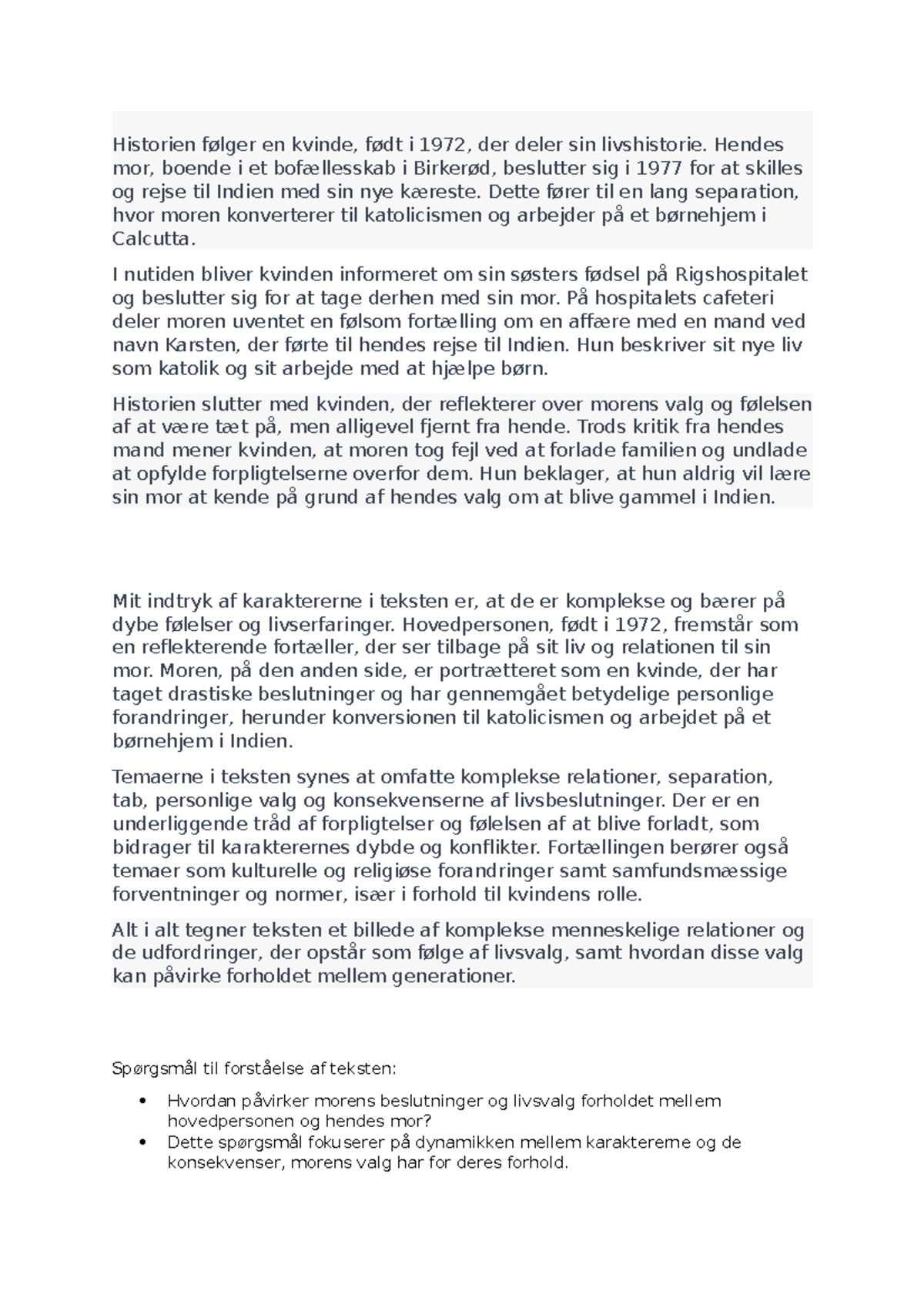 Historien om en kvinde - Historien følger en kvinde, født i 1972, der ...