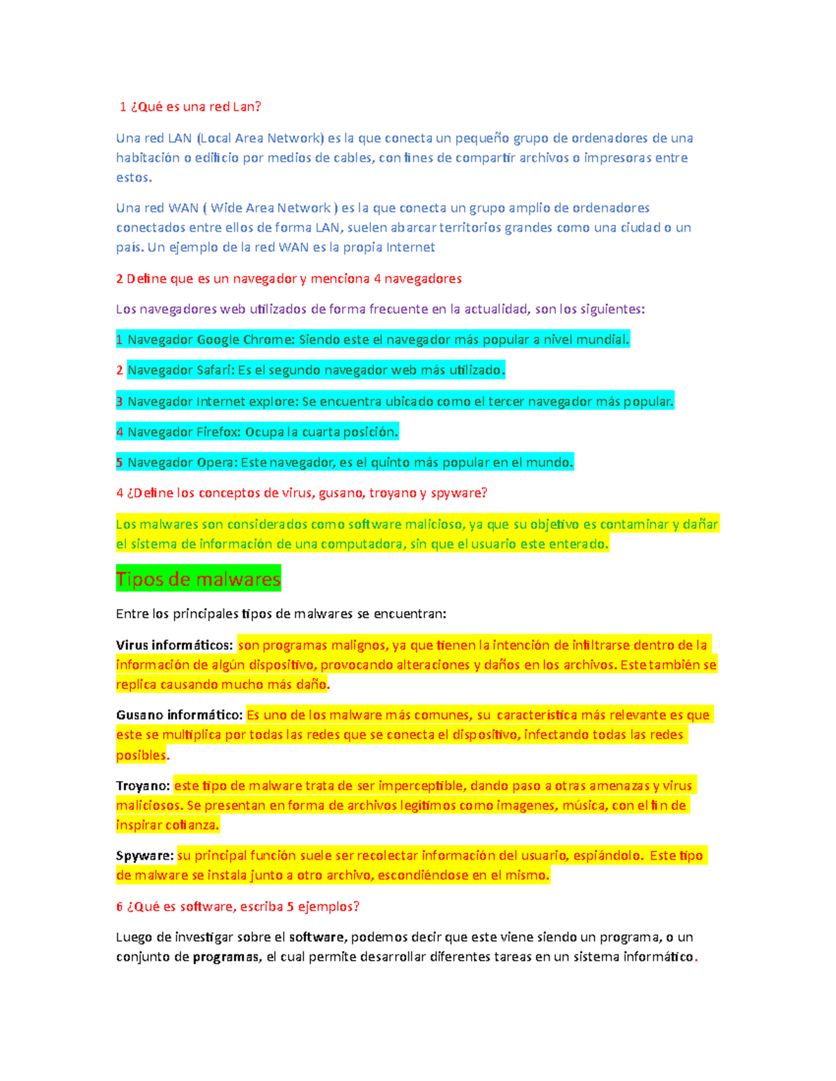 Travajo DE Informatica - 1 ¿Qué es una red Lan? Una red LAN (Local Area ...