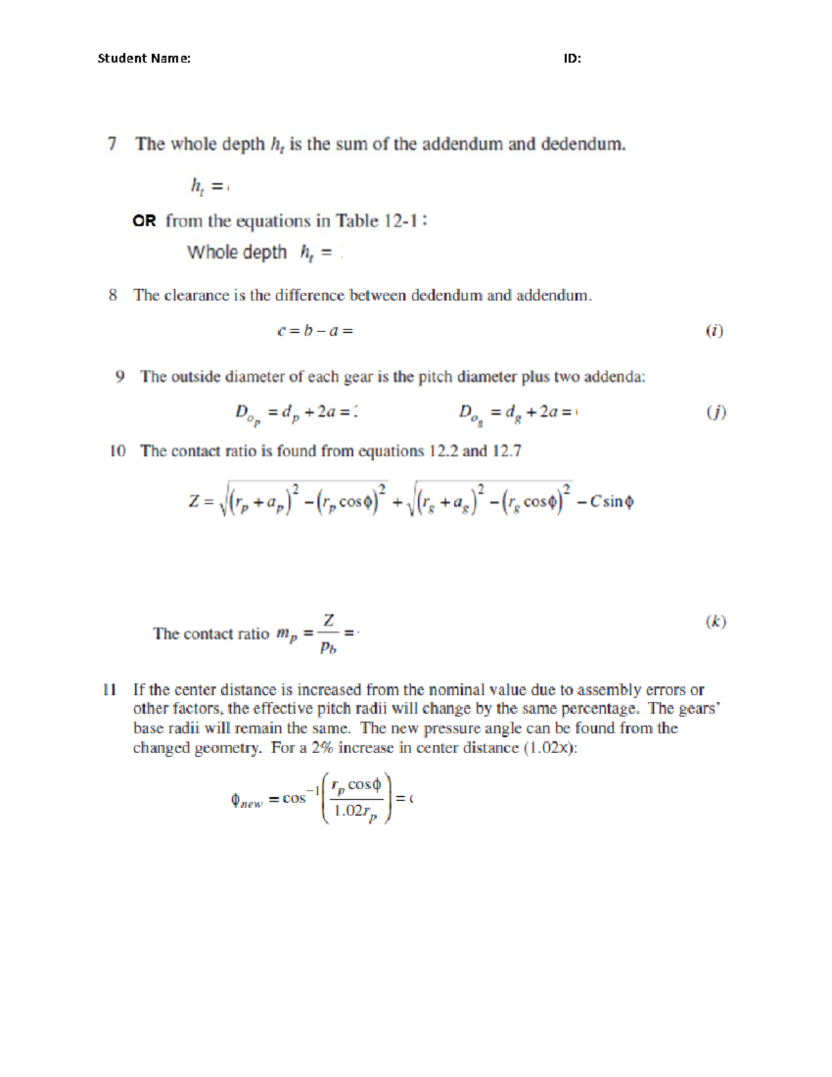 Design activity 2 - Mech 393 - Student Name: ID: - Studocu