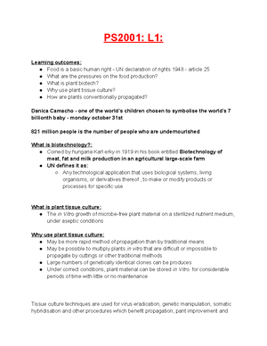 Plant Tissue Culture EXAM Questions AND EXAM Material - PLANT TISSUE ...