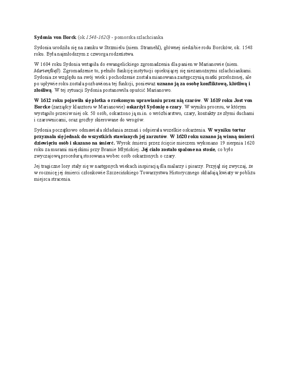 Historia Sediny i Sydonii von Borck - Sydonia von Borck (ok-1620 ...