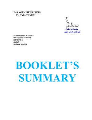 Paragraph writing S1 2023-2024 a5f0017d2cffd6e63d49faeba 9d50666 - 2023 ...