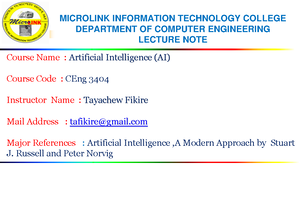 AI Chapter 3 Cpmputer Vision-1 - MICROLINK INFORMATION TECHNOLOGY COLLEGE DEPARTMENT OF COMPUTER ...