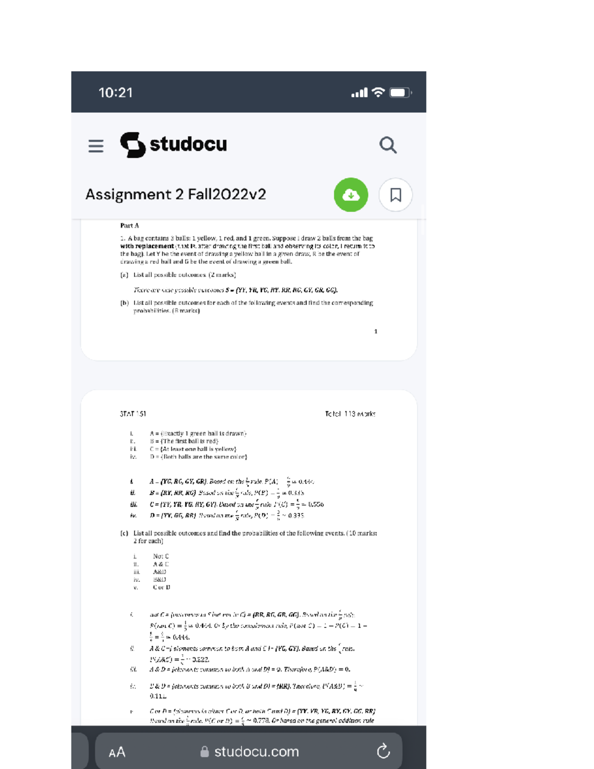 Assignment%202 - Assignment 2 - Stat 151 - Studocu