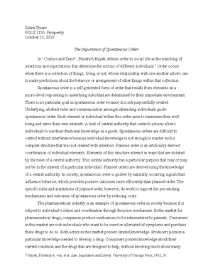 Distributive Justice Essay - Zahra Thiam POLS 1150: Prosperity November ...