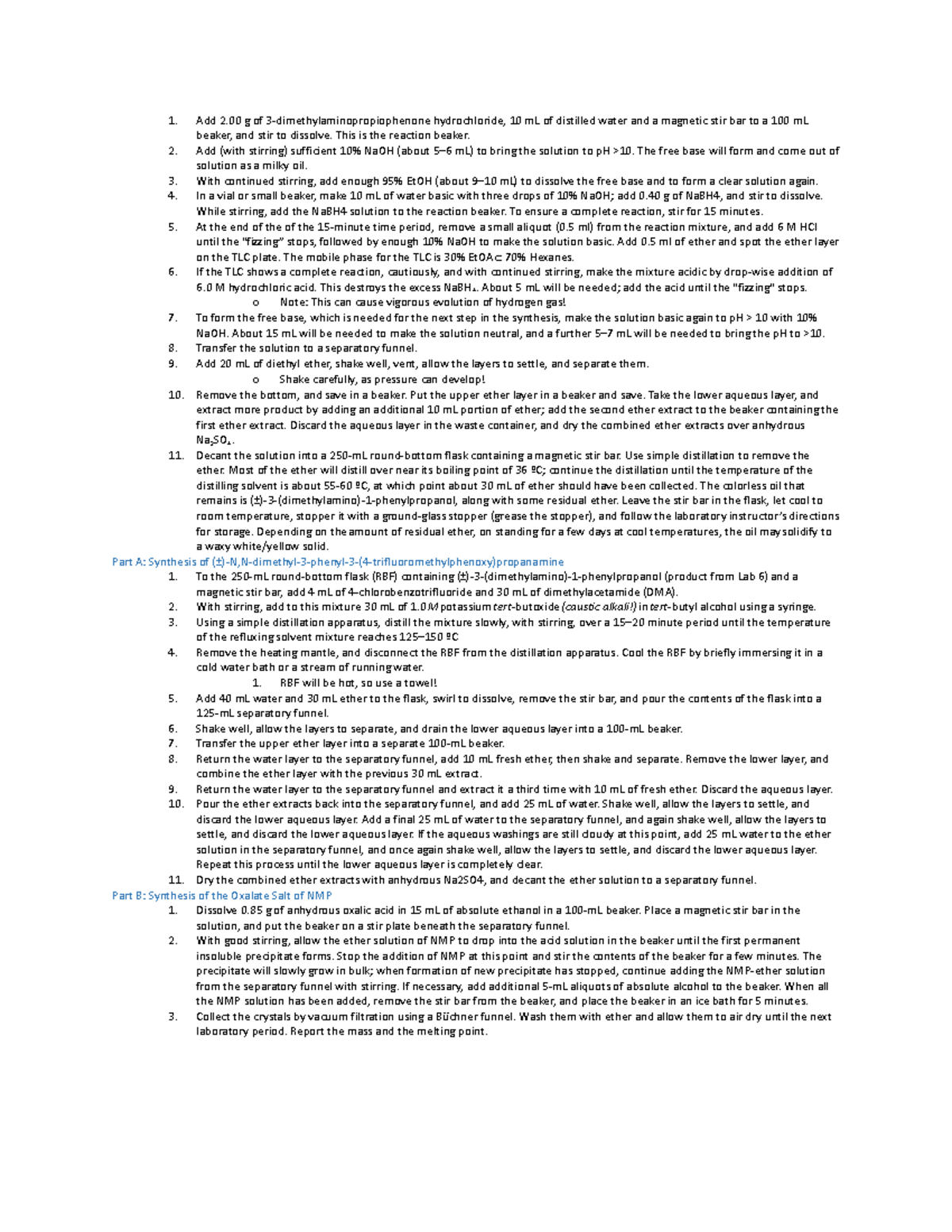 Doc2 - These are just procedures for a lab. Look through this for better understanding - Add 2 g ...