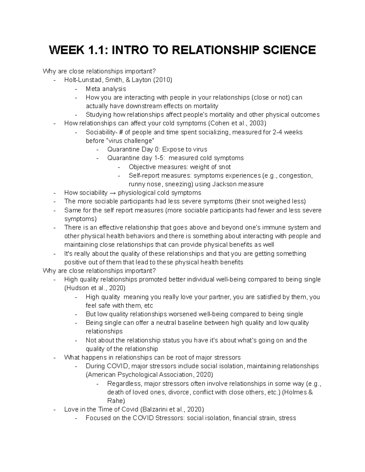 PSY 149 Lecture 1 - This was taken summer 2021 - WEEK 1: INTRO TO ...