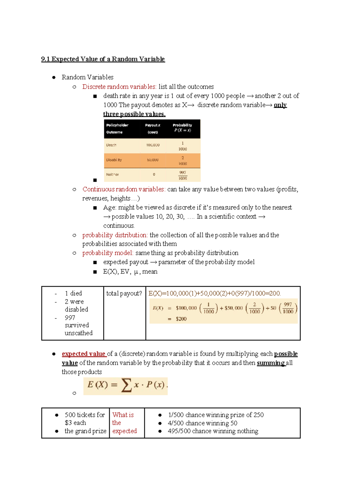 2303 Expected Value of Random Variable - 9 Expected Value of a Random ...