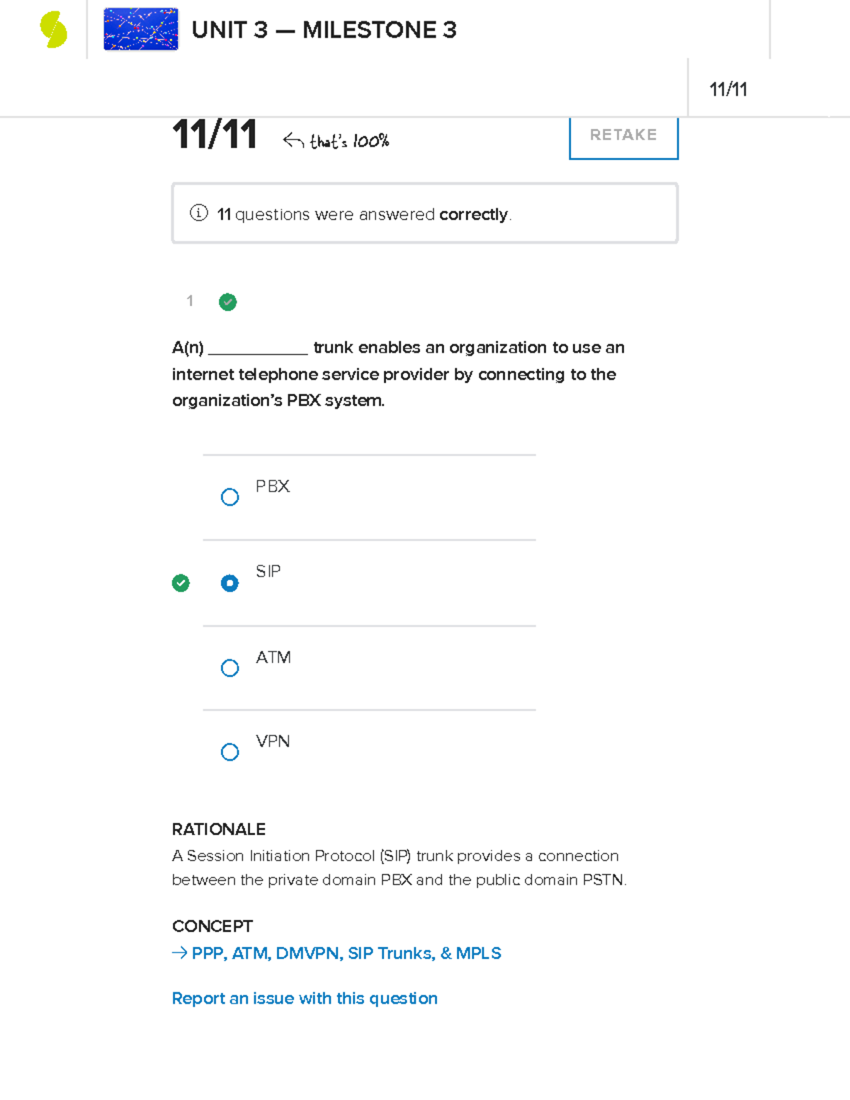 Networking 3 - 1 CONCEPT → PPP, ATM, DMVPN, SIP Trunks, & MPLS 11 / 11 ...
