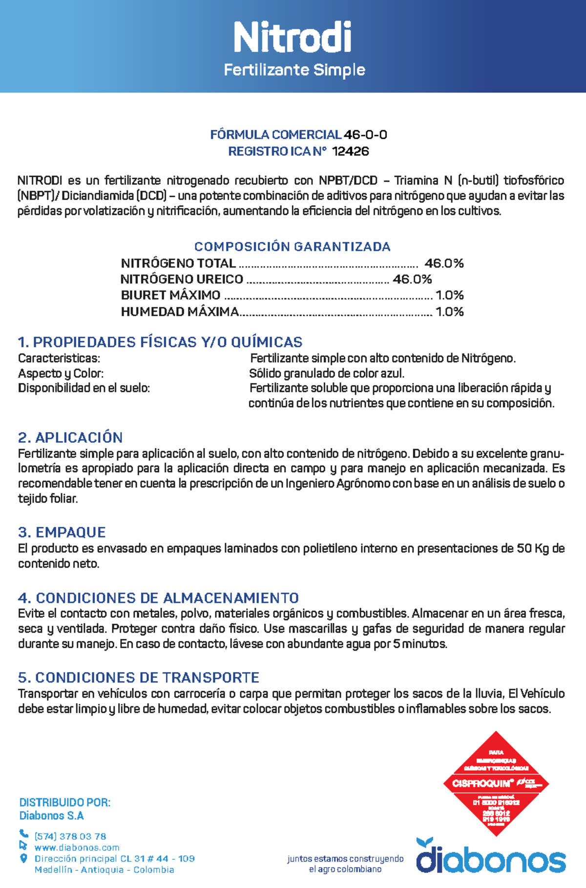 Nitroxy patente de - 1. PROPIEDADES FÍSICAS Y/O QUÍMICAS ...