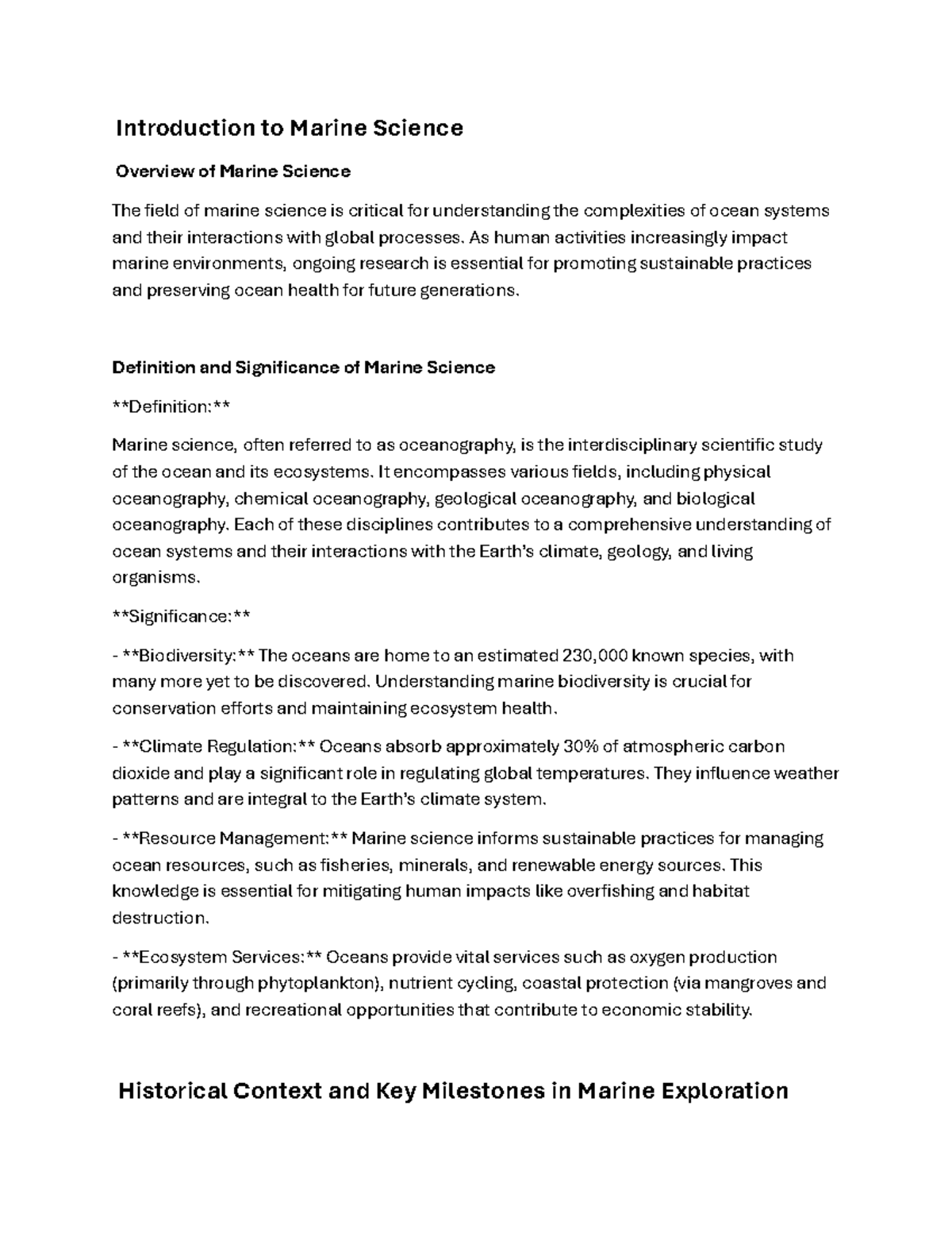 Introduction to Marine Science 11 - Introduction to Marine Science ...