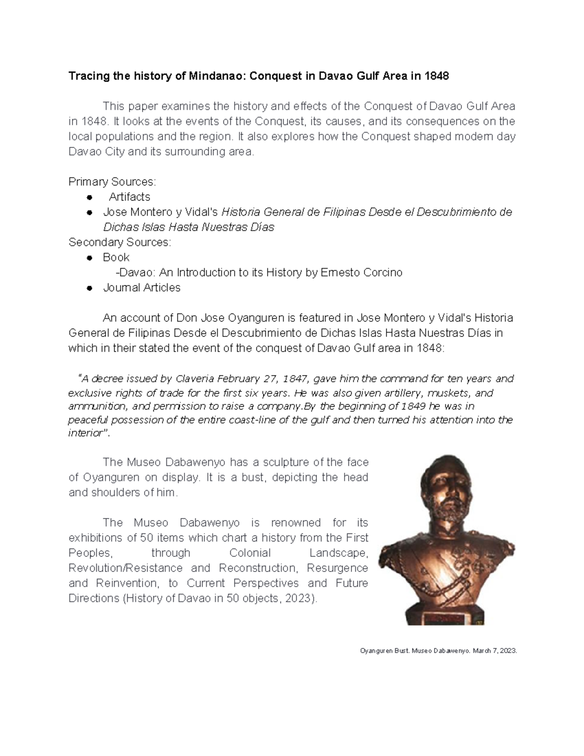 Group-7 -Final-Exam-RPH - Tracing the history of Mindanao: Conquest in ...