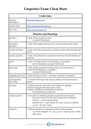 VL 01 Introduction to Synchronic Linguistics - Introduction to ...