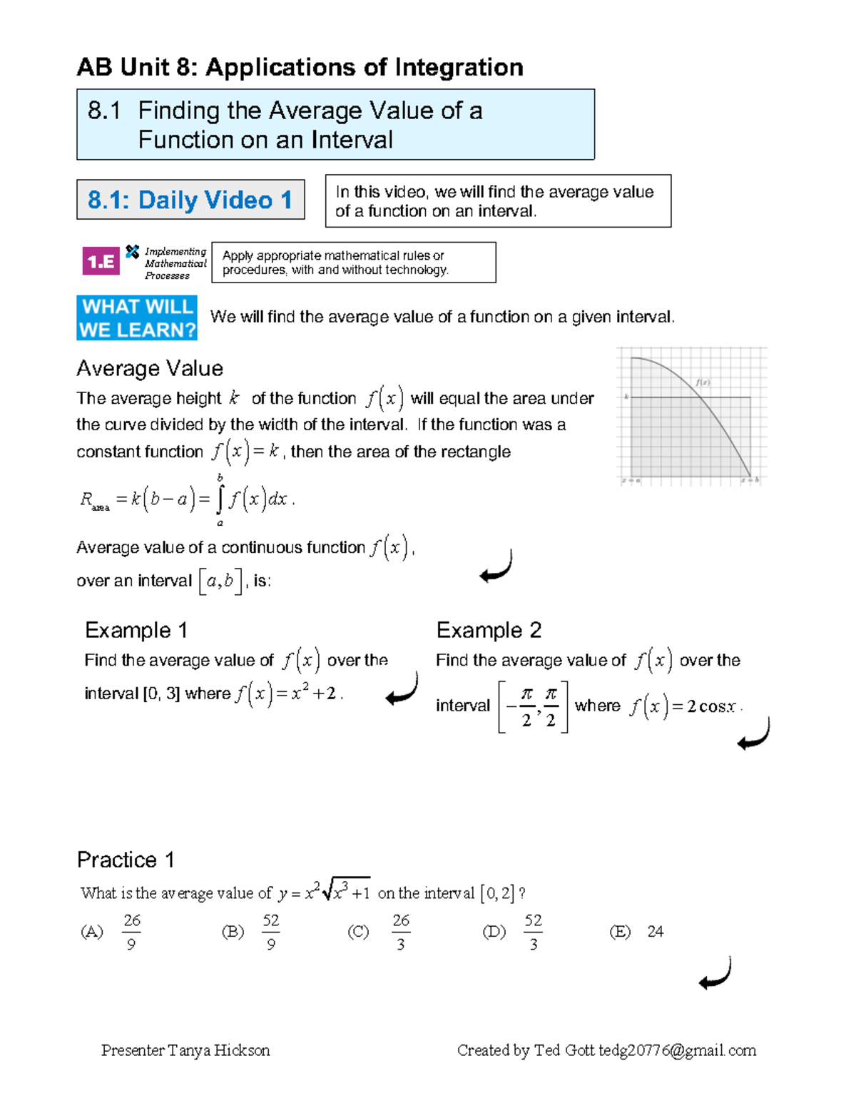 AP+Classroom+Unit+8 - ap calculus - AB Unit 8 : Applications of ...
