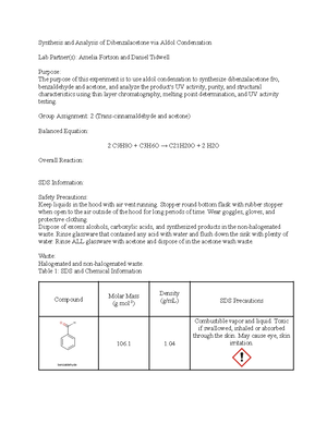 Report Sheet Determining the Identity of an Unknown - Report Sheet ...
