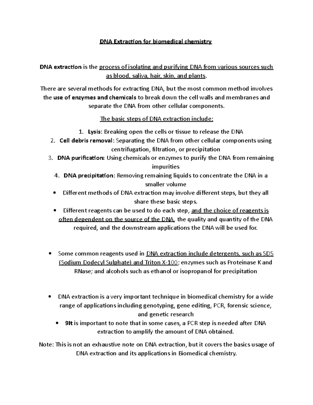 Document 88 (70) - DNA Extraction for biomedical chemistry - DNA ...