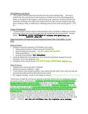 Greek Mythology Notes Lecture 7A - Lecture 7: Prometheus and Pandora ...