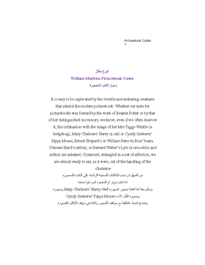 Final - children literature - Chapter 1 Q1: The graphological deviation ...