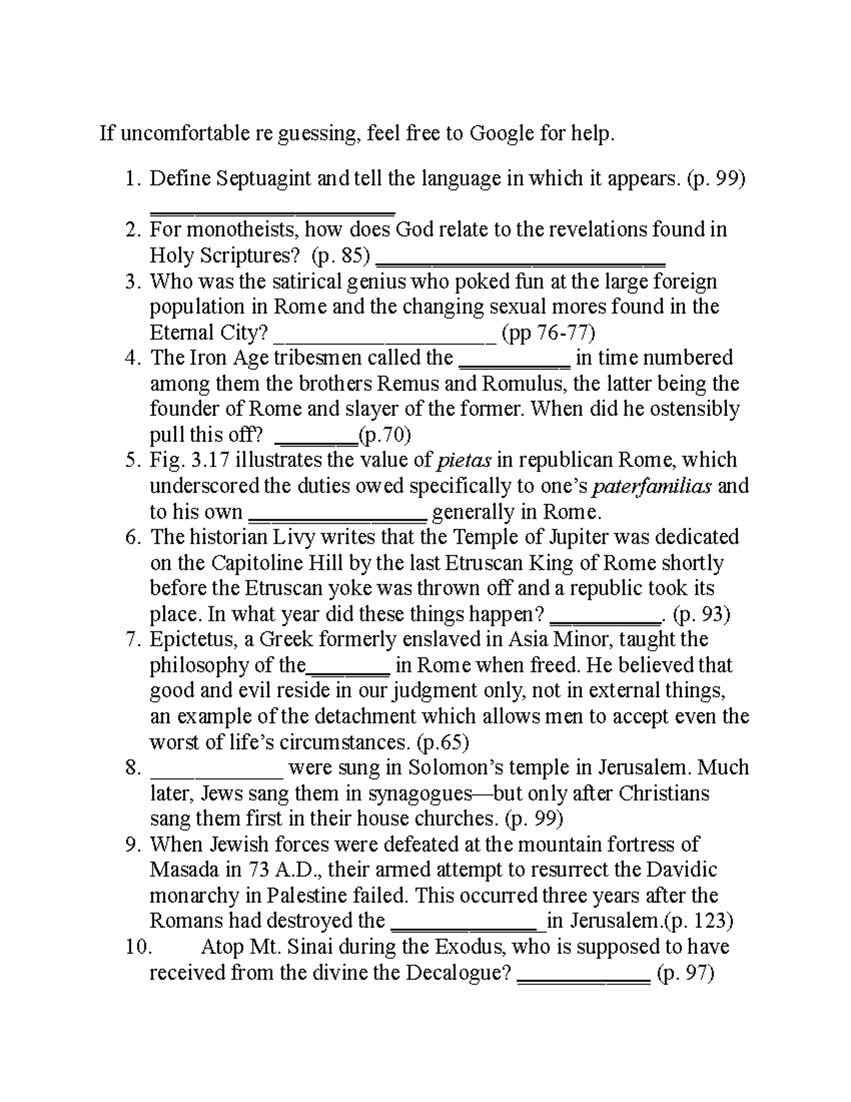 HCC Module 4 short answer questions - If uncomfortable re guessing ...