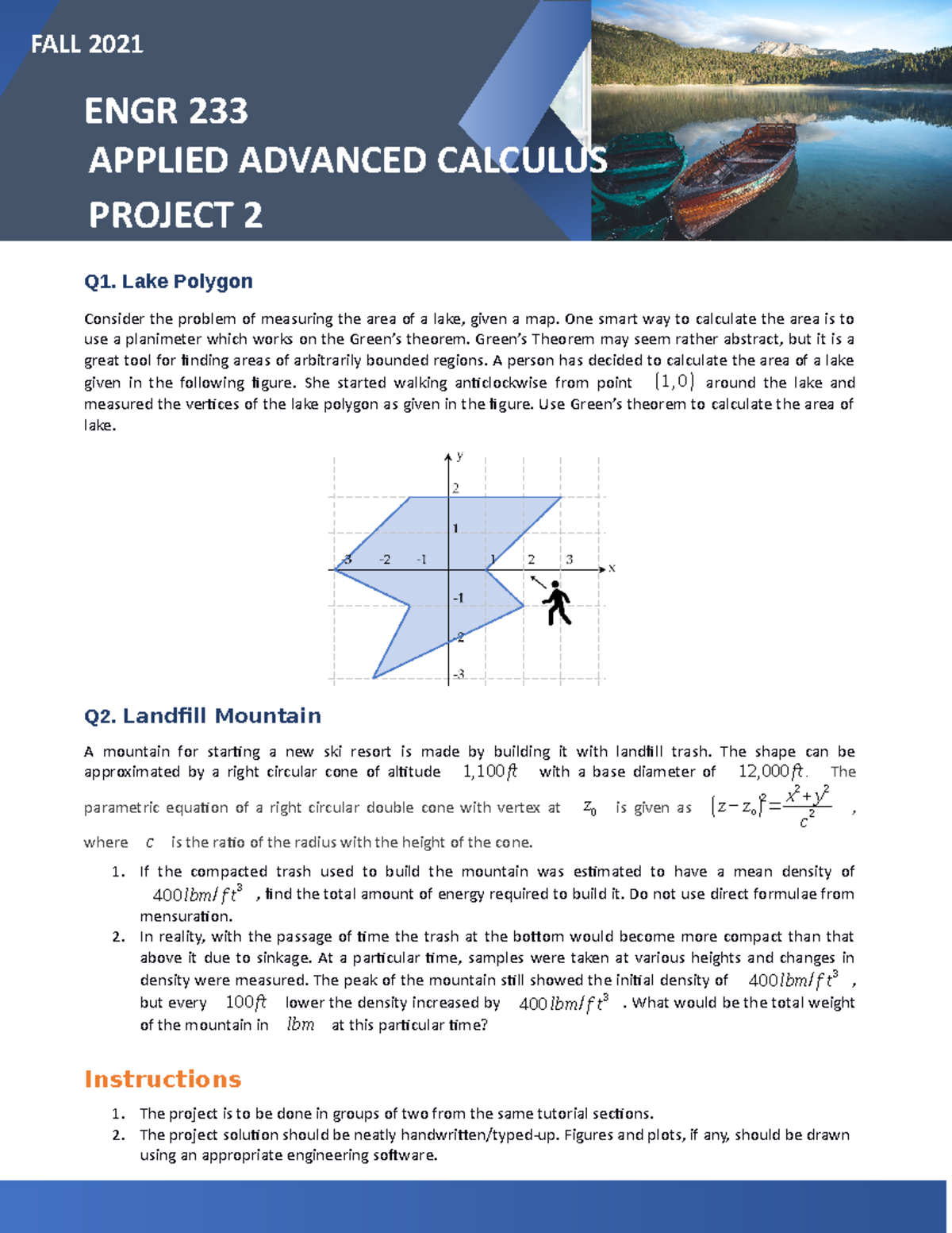Project 2 Fall 2021 - ENGR 233 - Concordia - Studocu