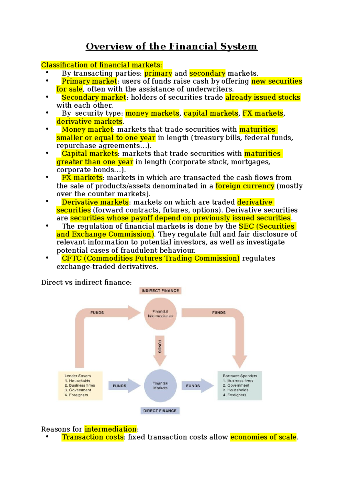 Overview of the Financial System - Overview of the Financial System ...