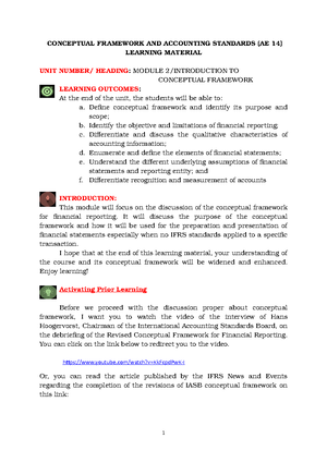 Module-chapter 2 Accounting Concepts AND Principles - UNIT 1 ACCOUNTING CONCEPTS AND PRINCIPLES ...