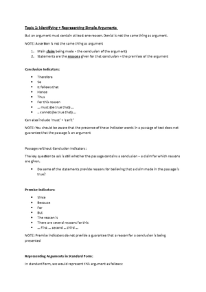 Inference from a Sample Tutorial Worksheet - Critical Thinking Tutorial 7: Inference from a ...