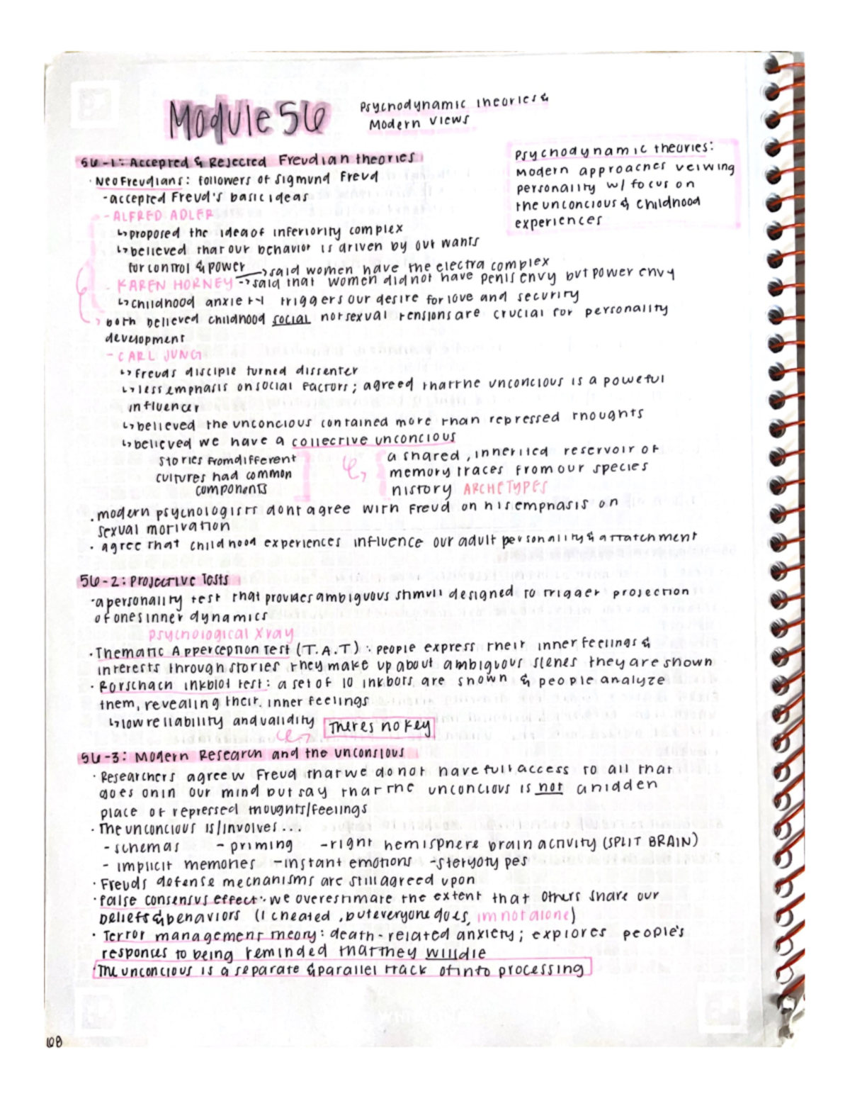 AP Psychology Module 56 - Psychodynamic Theories and Modern Views - 56 ...