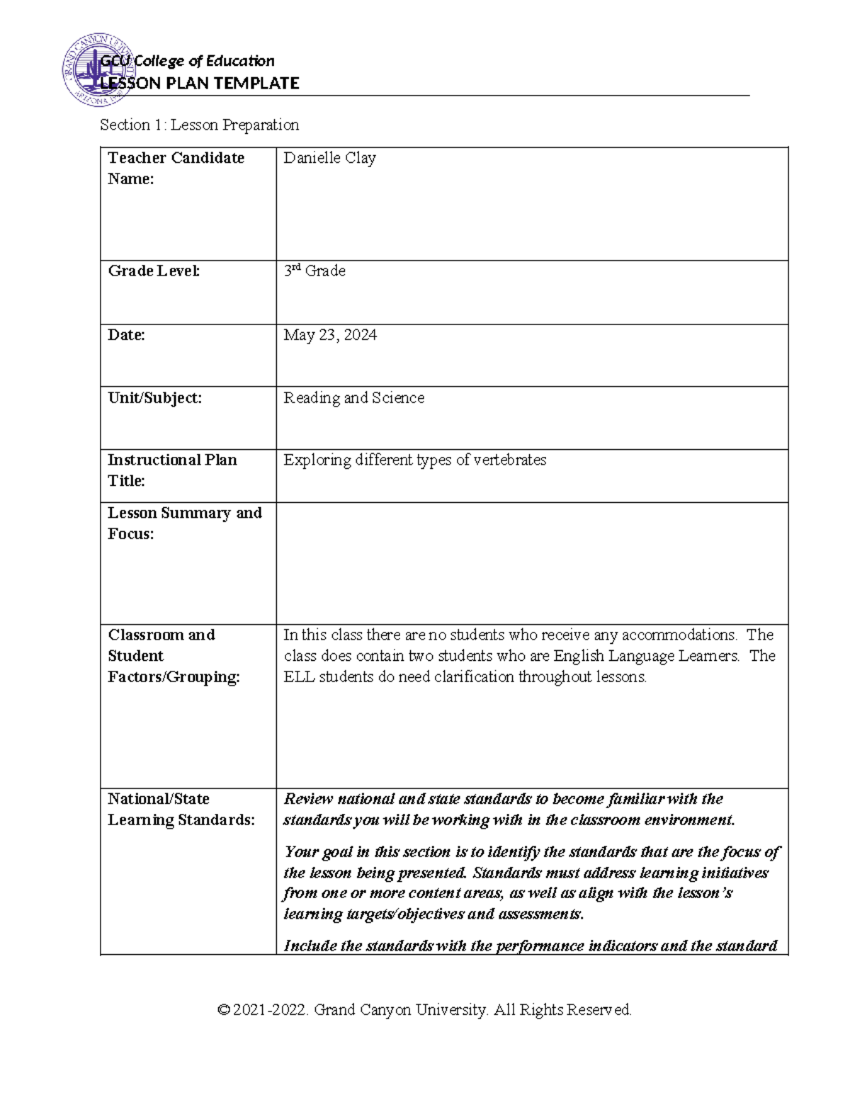 Integrating Content into Literacy Lesson Plan-Methods and Strategies ...