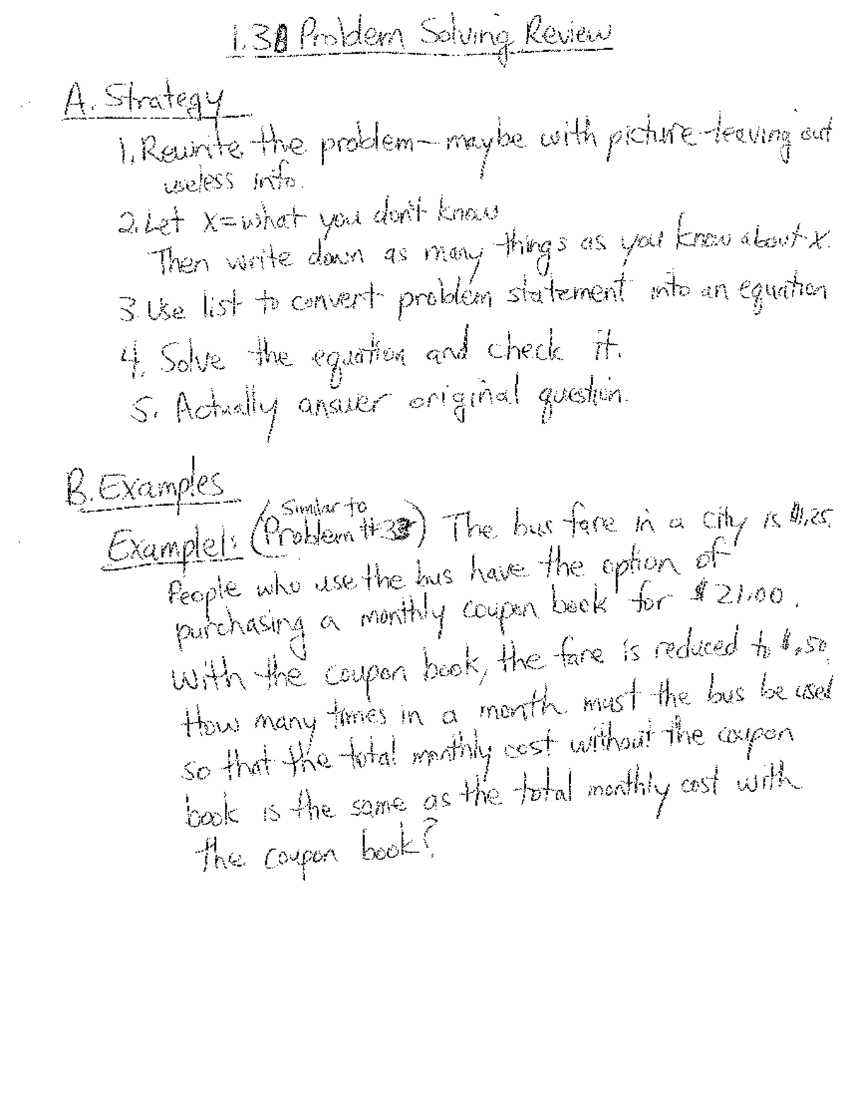 1 - how solve word problems - MAT 1073 - UTSA - Studocu