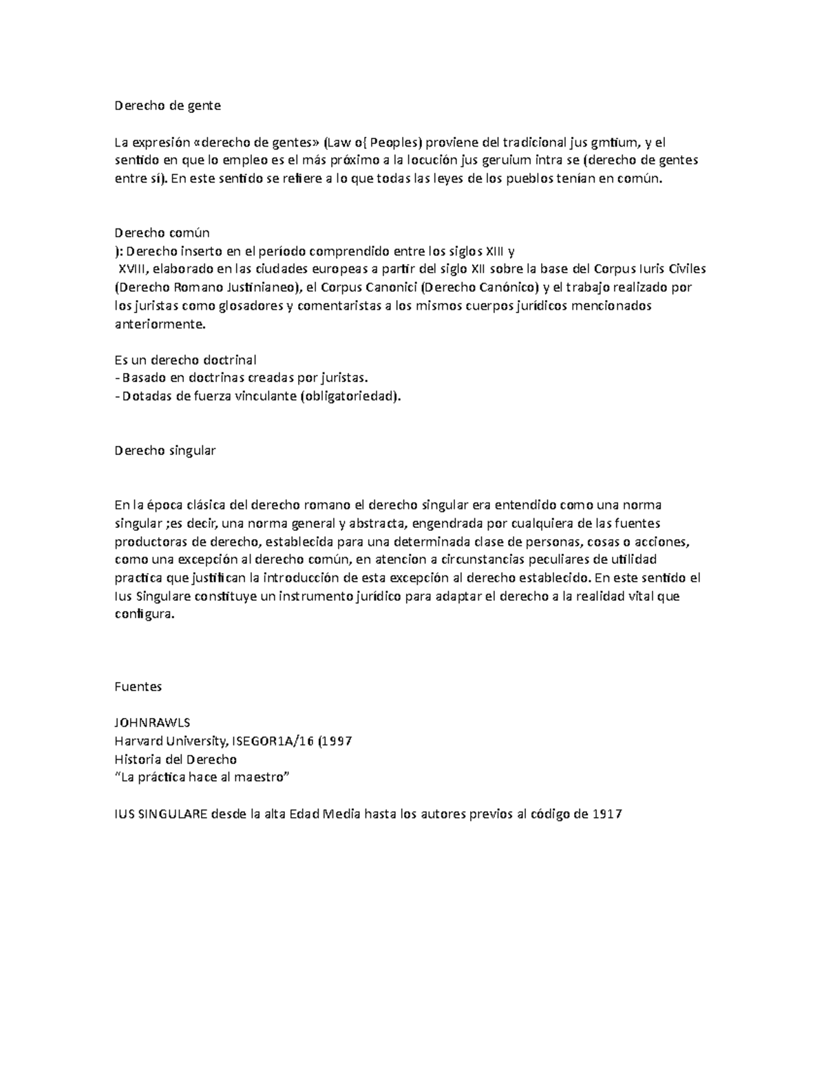 Conceptos derecho romano julisa luna - Derecho de gente La expresión ...