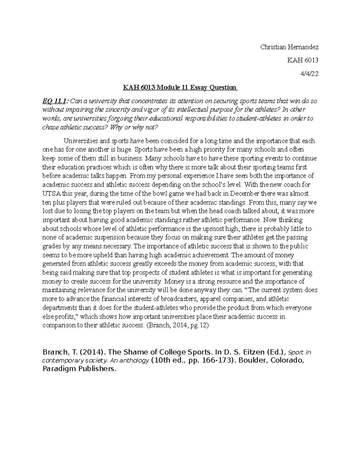 KAH 6013 Module 11 Essay Question Christian Hernandez KAH 6013 4 4 kah-6013-module-11-essay-question-christian-hernandez-kah-6013-4-4