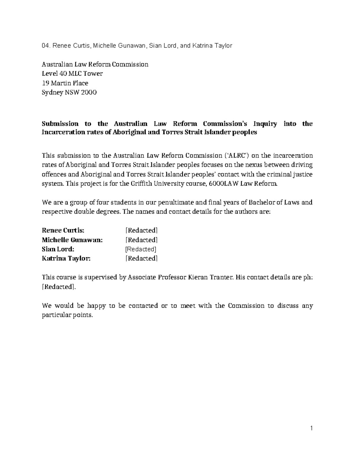 04 - 04. Renee Curtis, Michelle Gunawan, Sian Lord, and Katrina Taylor ...