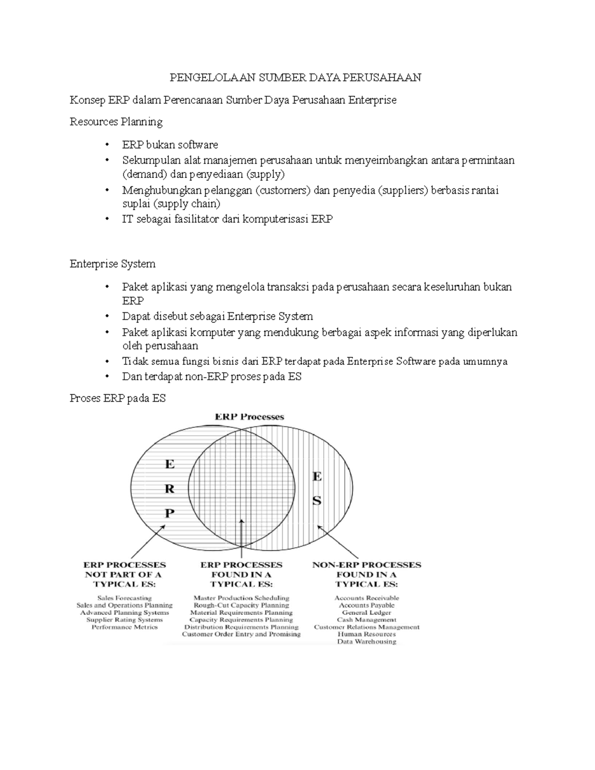 Psdp 1 - Materi Psdp 1 - PENGELOLAAN SUMBER DAYA PERUSAHAAN Konsep ERP ...