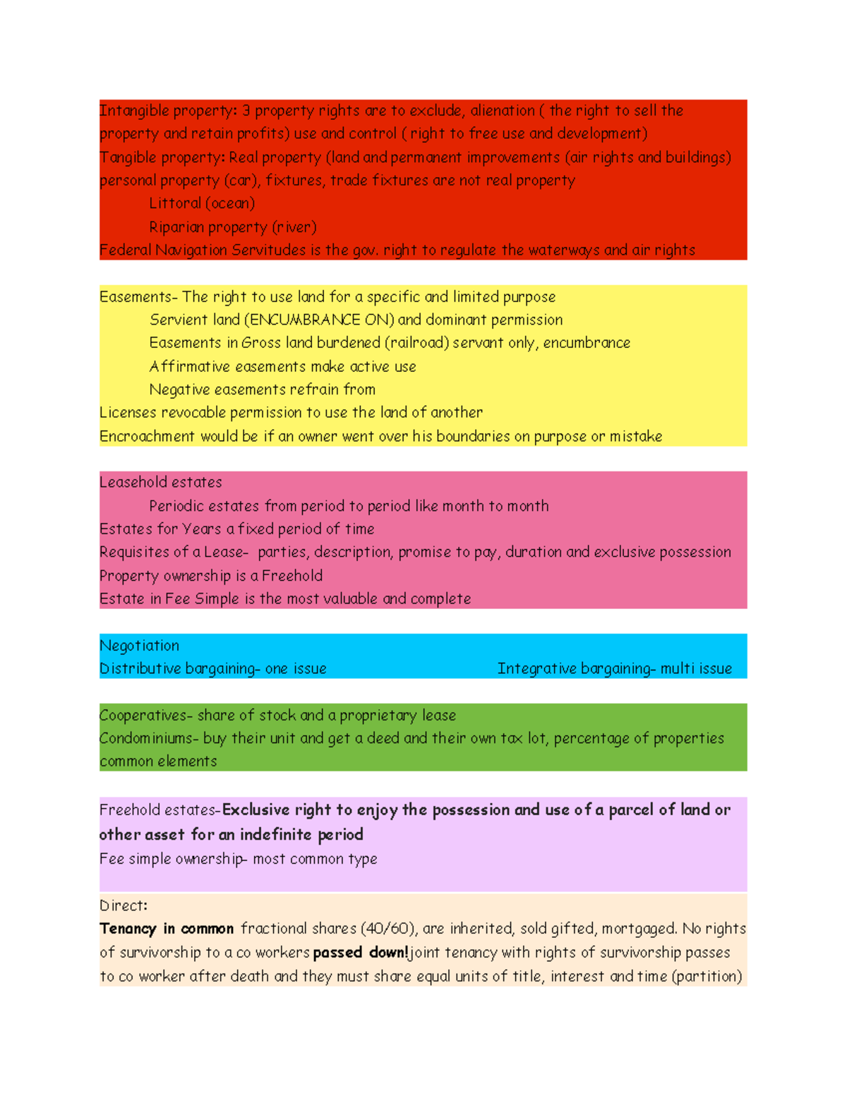 Offical quiz 1 review - got a 100 - Intangible property: 3 property ...