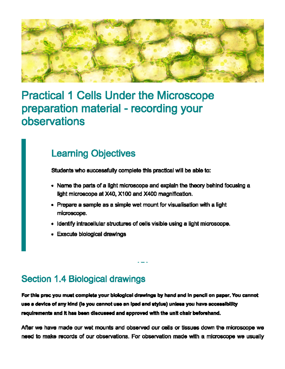 Practical 1 preparation materials - S323 - Studocu