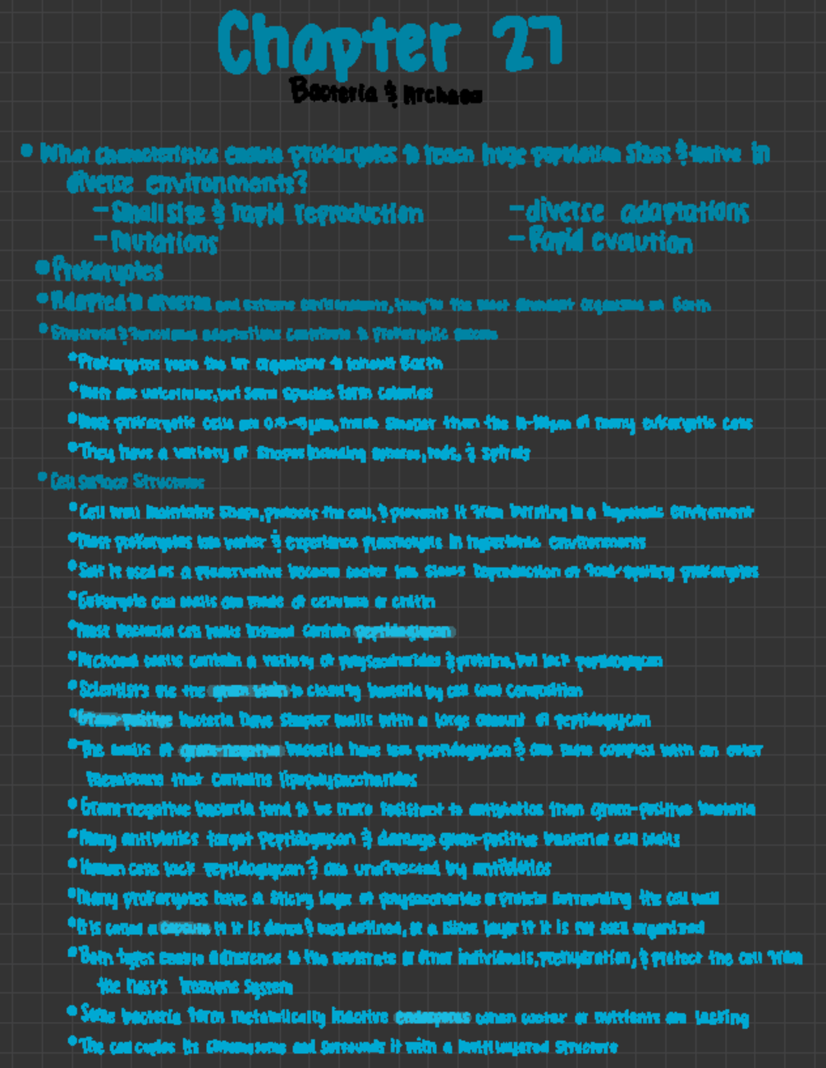 Chapter 27 - D. Lewis - Chapter 27 Bacteria ? Archaea What ...