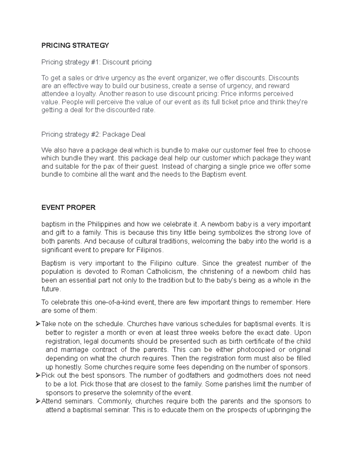 Pricing- Strategy - Module 4 PLANNING - PRICING STRATEGY Pricing ...