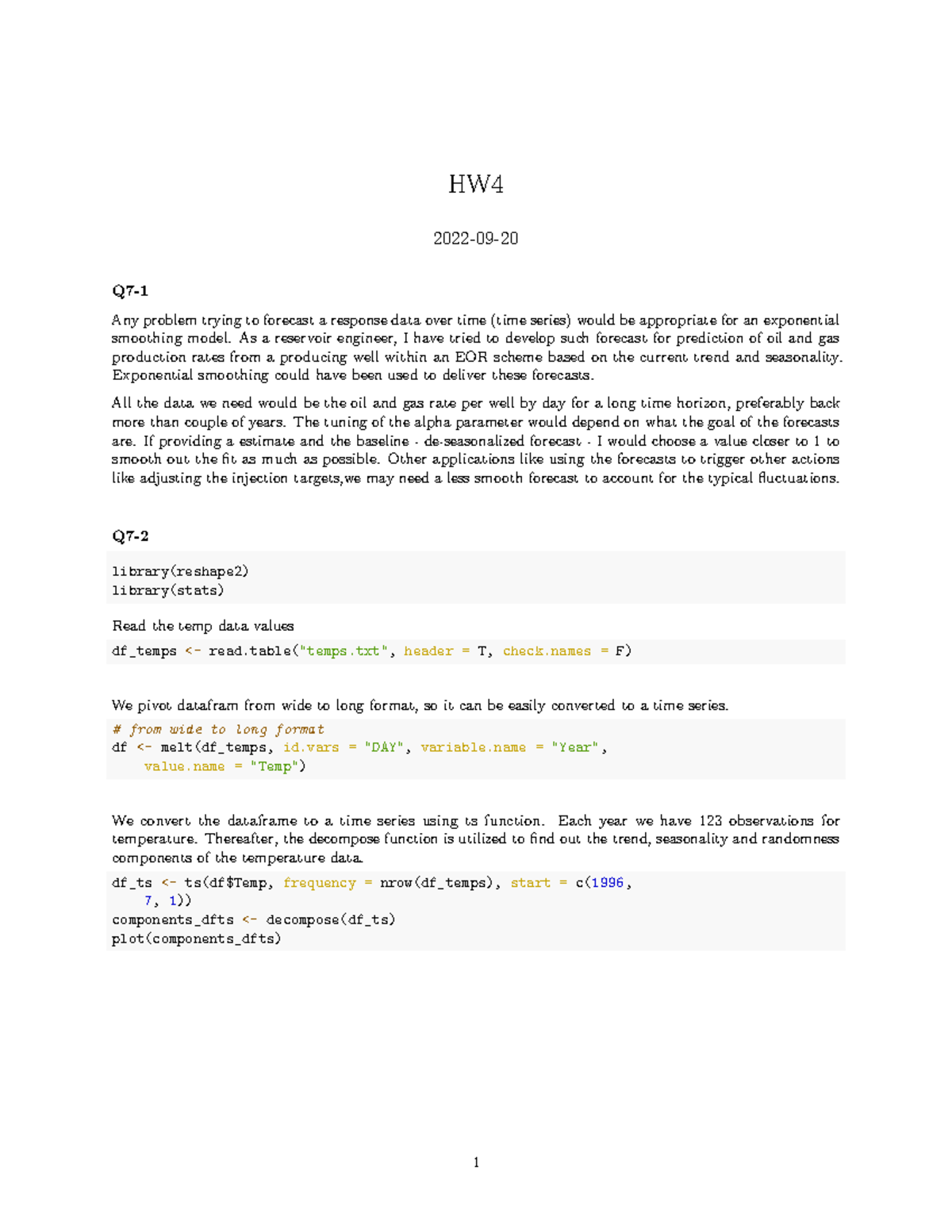 HW4 - HW 4 - HW 2022-09- Q7- Any problem trying to forecast a response data over time (time ...