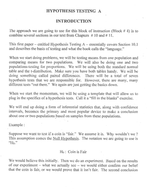 Chapter 9 main - CHAPTER 9—HYPOTHESIS TESTS MULTIPLE CHOICE The ...