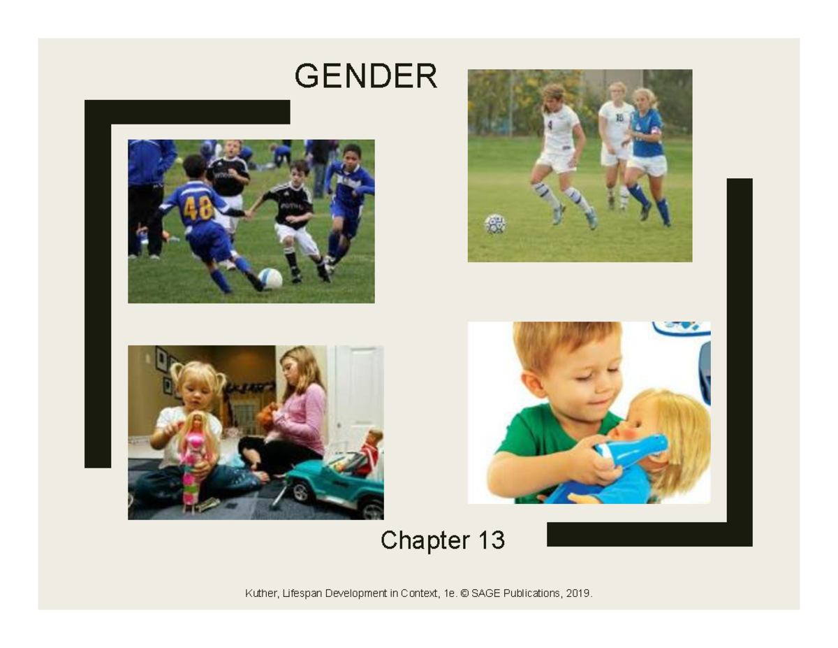 Week 9.1- Gender - GENDER Chapter 13 Gender Terminology Sex versus ...