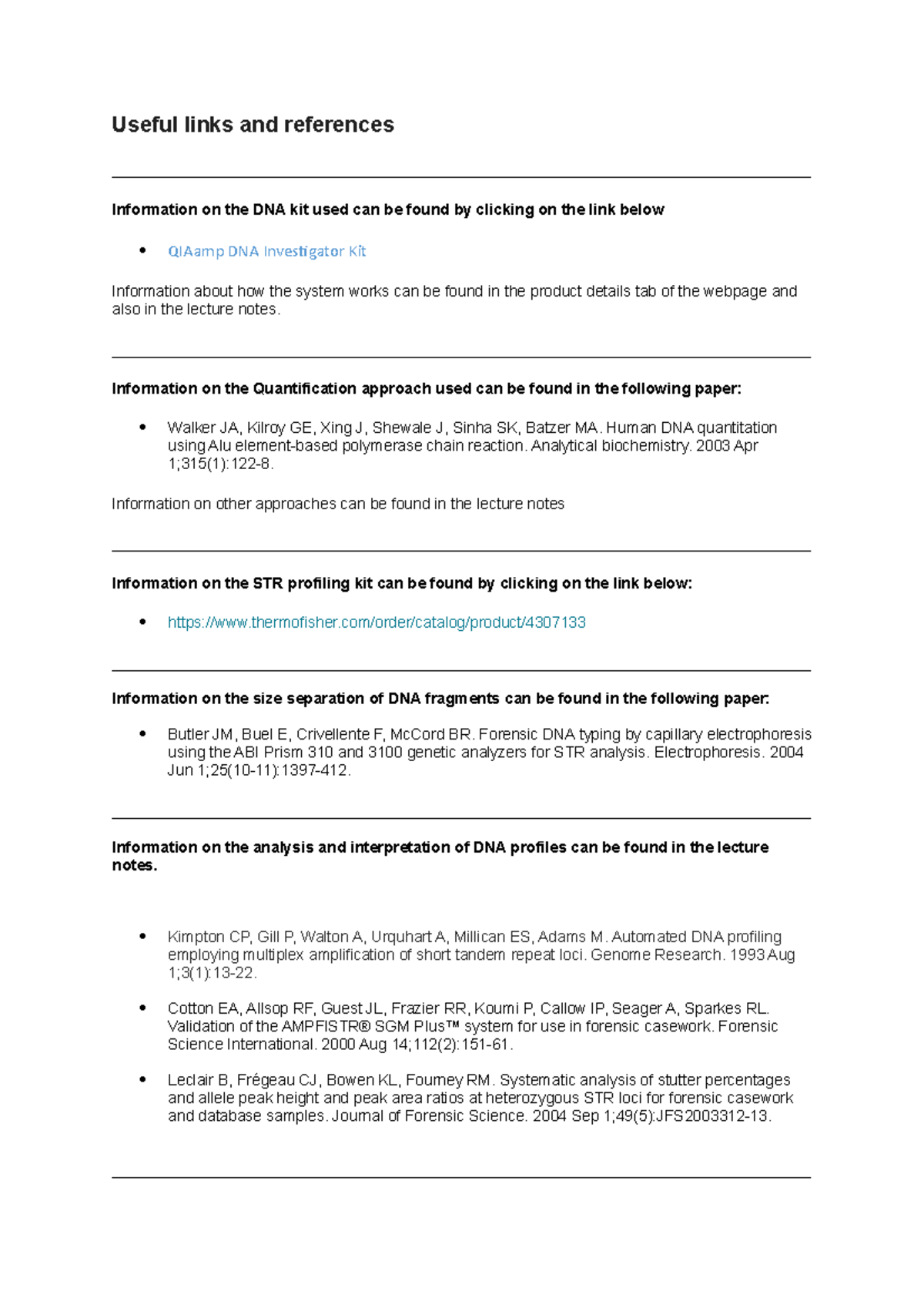 Useful links and references for practical write-up - Useful links and ...